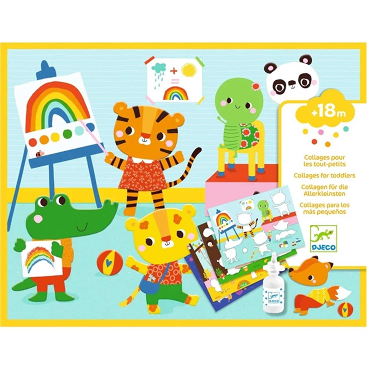 Buy Djeco Kreativ Collage Animals | Luksusbaby