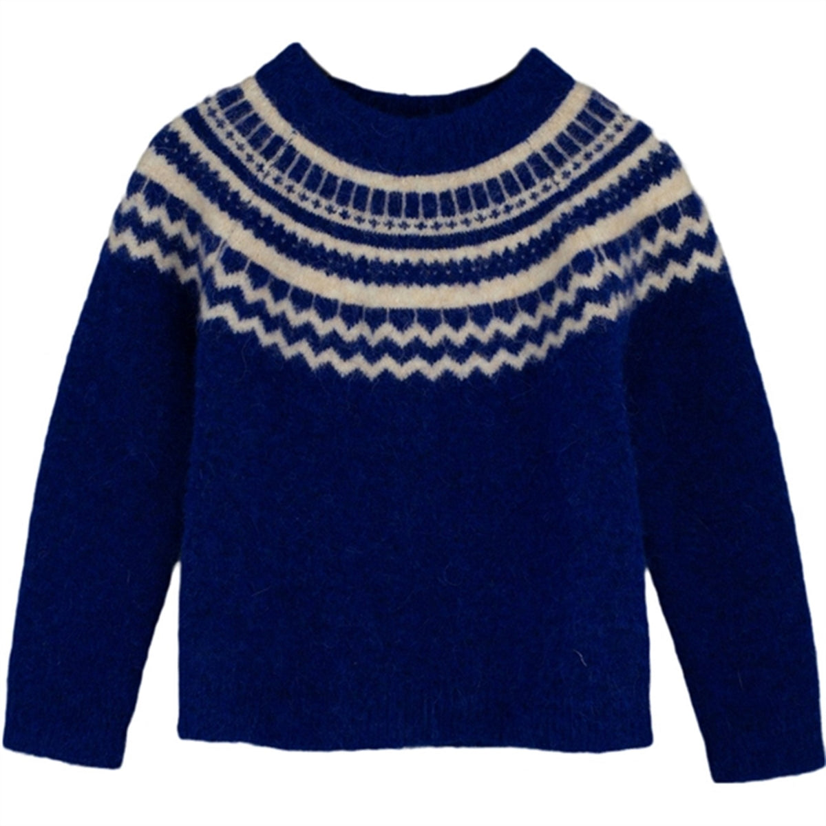 Mazerine Blue Nordic Pattern Star Pullover - Fliink | Luksusbaby ...